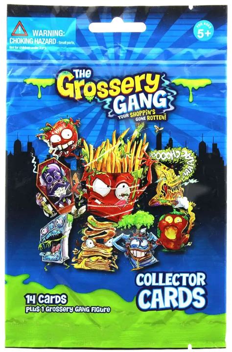 The Grossery Gang Collector Cards Mystery Pack 14 Cards 1 Figure Moose