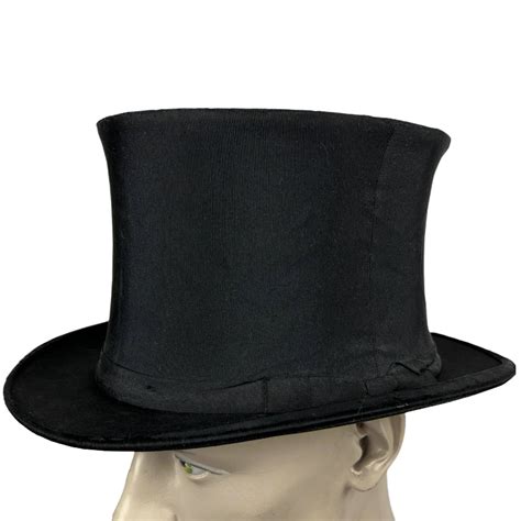 Top Hat Gibus Hat Silk Collapsible Opera Hat Chapeau Claque M 7 18