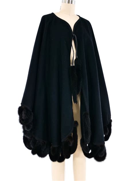 Foxtail Trimmed Poncho