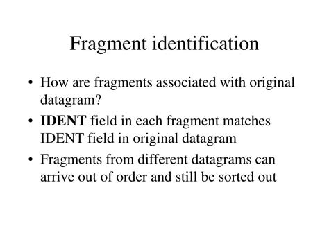 Ppt Chapter 21 Ip Encapsulation Fragmentation And Reassembly