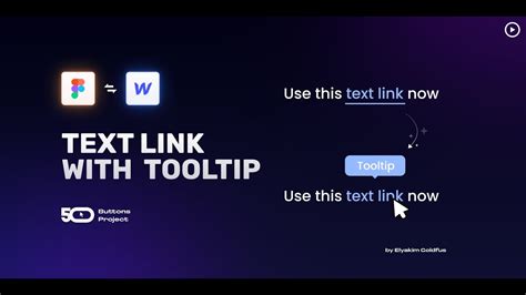 Text Linkwith Tooltip Button 20 Youtube