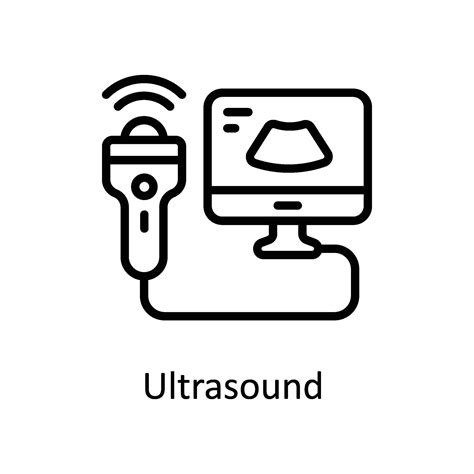 Ultrasound Vector Outline Icon Style Illustration Eps 10 File 38467564