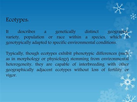 Ecads And Ecotypes Pptx