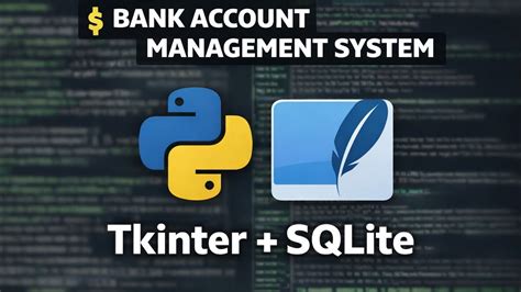 Bank Management System 🏦 Project In Python With Tkinter And Sqlite🌟