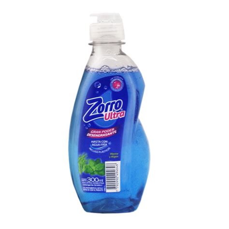 Detergente Zorro Ultra Menta Y Algas X 300 Cc Molti Almacén Online