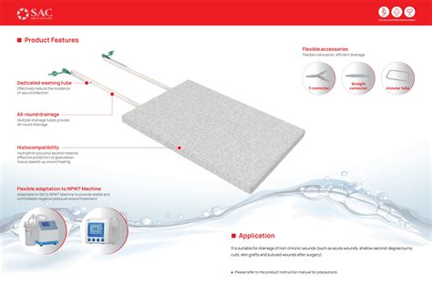 Pva Negative Pressure Foam Dressing Kit Medical Device Manufacturers Double Medical