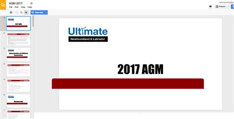 Ultimate Nl 2017 Agm Presentation Slides Ultimate Nl