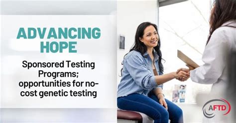 Advancing Hope Sponsored Testing Programs Opportunities For No Cost