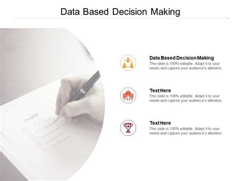 Data Based Decision Making Ppt Powerpoint Presentation Show Graphics