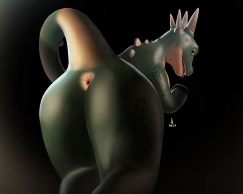 Rule 34 54 Anthro Anus Ass Back Spikes Bent Over Big Butt Horn Idel