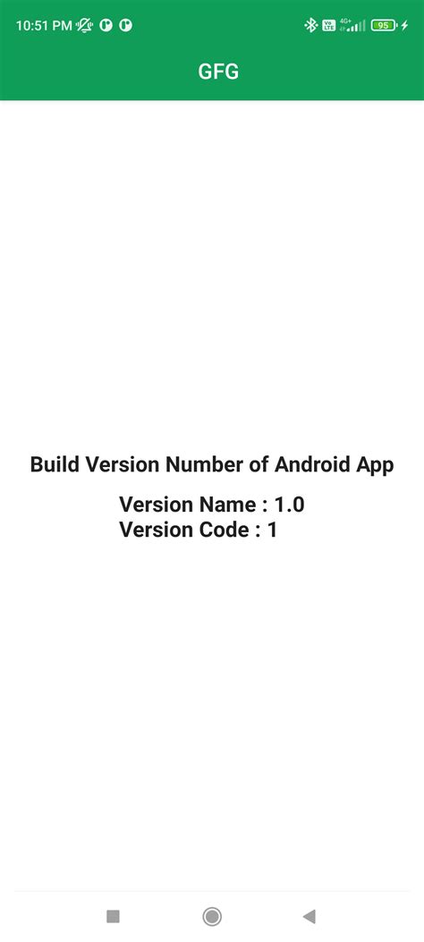 how to get the build version number of an android application using