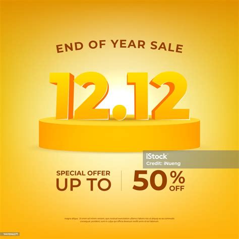 1212 쇼핑의 날 포스터 또는 배너 1212 소셜 미디어 및 웹 사이트를위한 연말 판매 배너 템플릿 디자인 12월에 대한 스톡 벡터 아트 및 기타 이미지 Istock