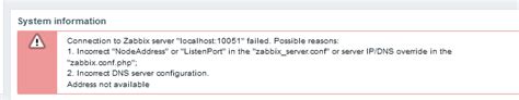 zabbix server localhost 10051 failed cannot use apk command in