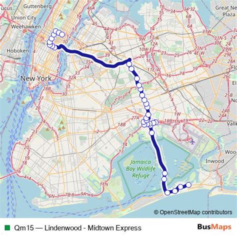 Bus Route Qm15 Lindenwood Midtown Express In Queens