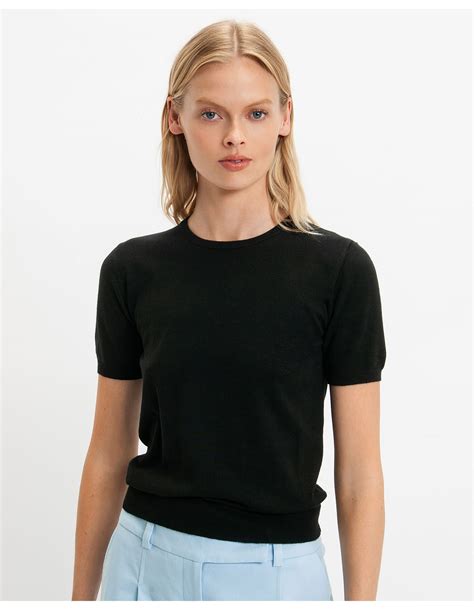 Cue Short Sleeve Round Neck Knit David Jones