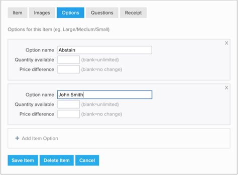 Voting Form Getting Started With Your Membership Website