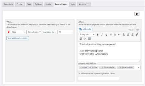 WooCommerce Integration Quiz And Survey Master