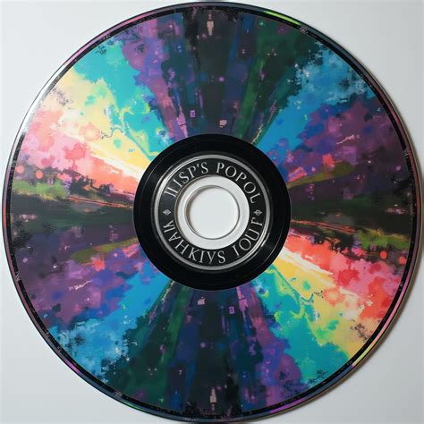 Compact Disc Overlay Texture Stable Diffusion Online