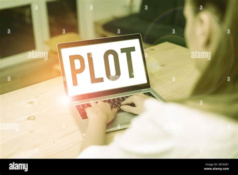 Writing Note Showing Plot Business Concept For Sequence Of Events