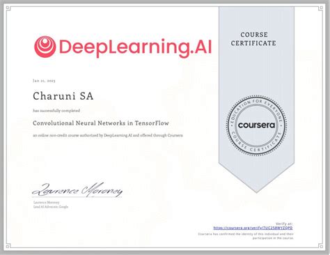 Tensorflow Coursera Deeplearningai Charuni Sa
