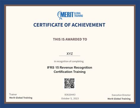 Ifrs 15 Revenue Recognition Certification Training Merit Global Training