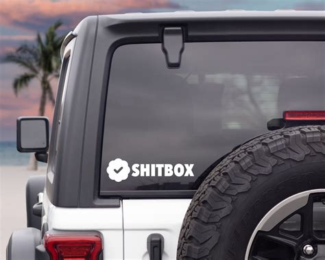 Verified Shitbox Vinyl Decal Shit Box Decal Jdm Car Stickers Car