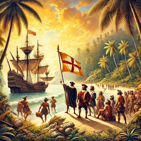 A New Era Begins Columbus Reaches The New World” This Day In History