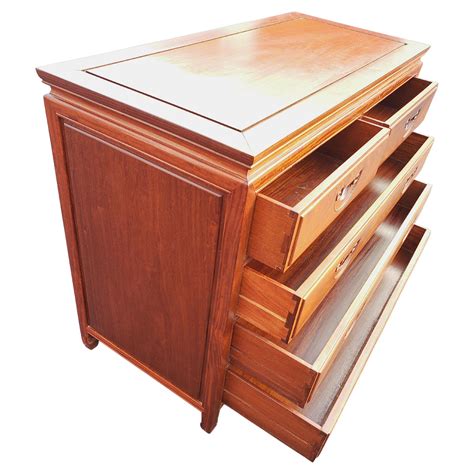 George Zee Rosewood Hand Crafted Dresser Chest W Integrated Carved