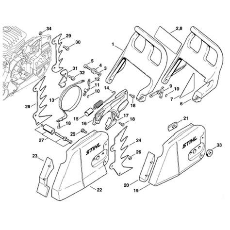 Understanding The Parts Of Stihl MS Chainsaw A Comprehensive Diagram