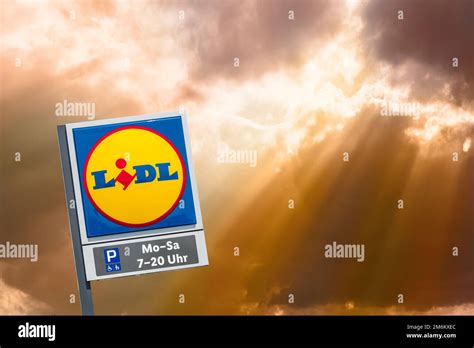 Advertising And Company Sign Of The Company Lidl Stock Photo Alamy