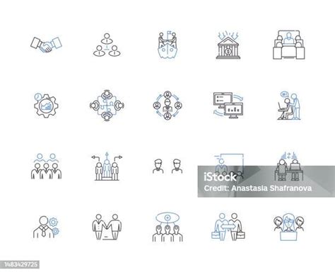 Group Outline Icons Collection Cluster Gathering Collection Assembly Congregation Squad Pack