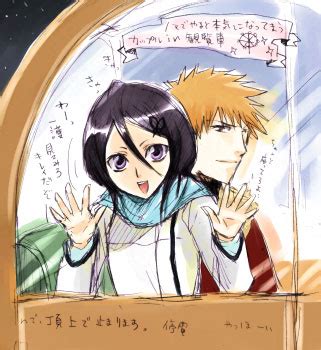 Kuchiki Rukia And Kurosaki Ichigo Bleach Danbooru