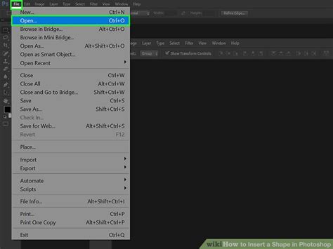 How To Insert A Shape In Photoshop Steps With Pictures