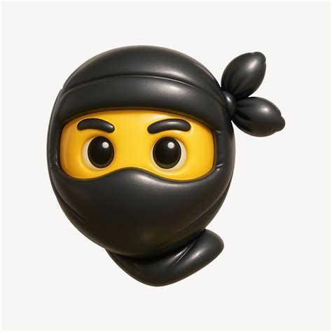 Cute Ninja Emoji Illustration Free Photo Illustration Rawpixel