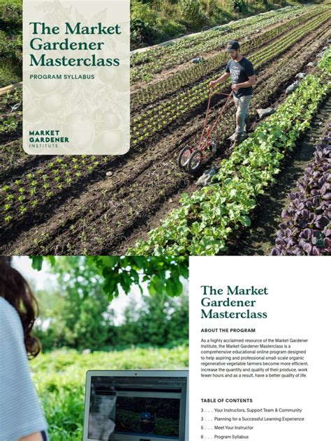 Masterclass Syllabus En 1 Pdf Vegetables Agriculture