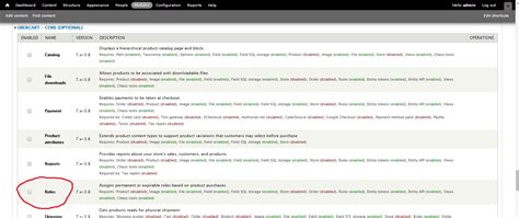 Cant Enable Ubercart Core Optional Modules 2429297