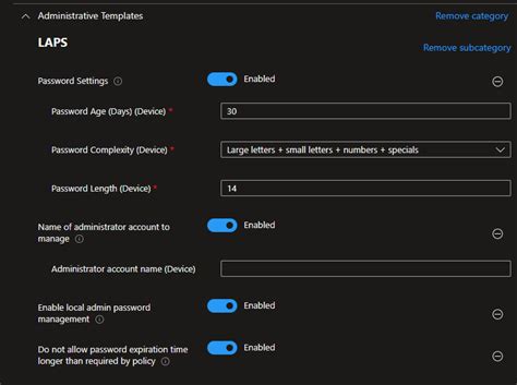 Laps Settings Via Intune Settings Picker R Intune