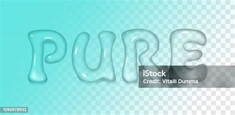 투명 한 배경 벡터 현실적인 물 폰트입니다 순수한 레터링 0명에 대한 스톡 벡터 아트 및 기타 이미지 0명 개념 겔 효과 Istock