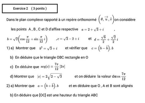 Sujet 3 Sex Mathématiques