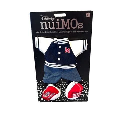 Disney Toys New Disney Parks Nuimo Lettermans Jacket Varsity Coat Red Converse Clothing Set