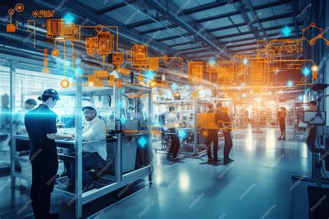 Premium Ai Image Iot Industry 40 Integrating Ai And Ar For Advanced Operations