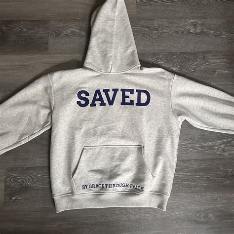Saved By Grace Through Faith Hoodie 💗message Depop