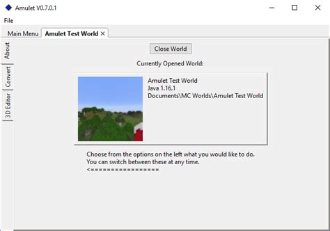 Getting Started Amulet Map Editor V Documentation