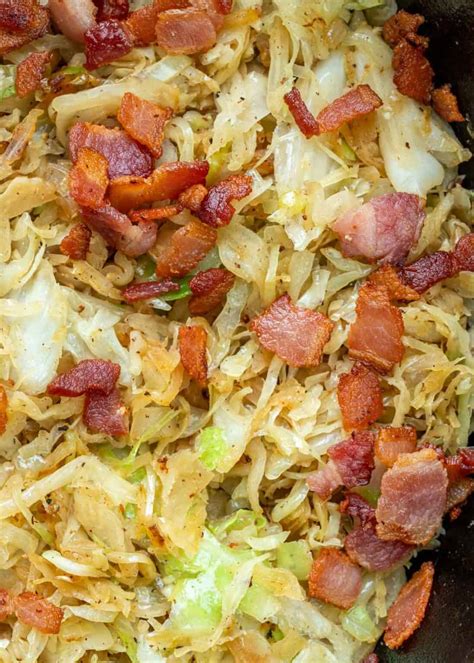Fried Cabbage With Bacon 4 Ingredient Side Dish It Starts With Good