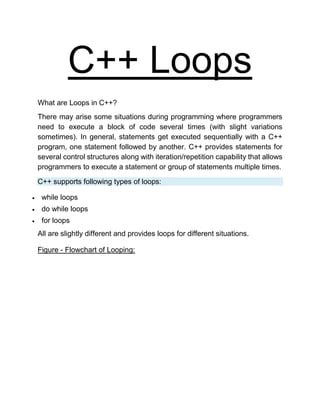 Loops In C PDF