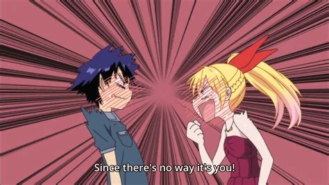 Nisekoi Chitoge And Raku Moments