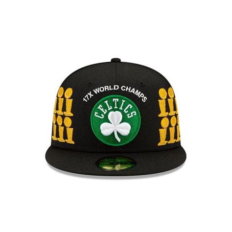 New Era Boston Celtics Custom Trophy 2021 59fifty Fitted Hat