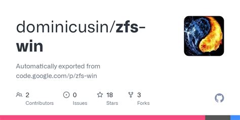 GitHub Dominicusin Zfs Win Automatically Exported From Code Google Com P Zfs Win