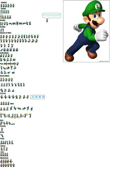 Luigi Sprite Sheet By Nicogamer337 On Deviantart
