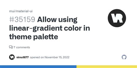Allow Using Linear Gradient Color In Theme Palette · Issue 35159 · Muimaterial Ui · Github